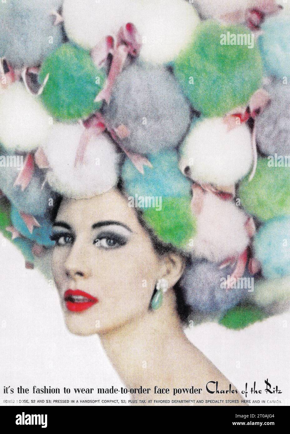 Charles of the Ritz advertisement, 1962 Stock Photo - Alamy
