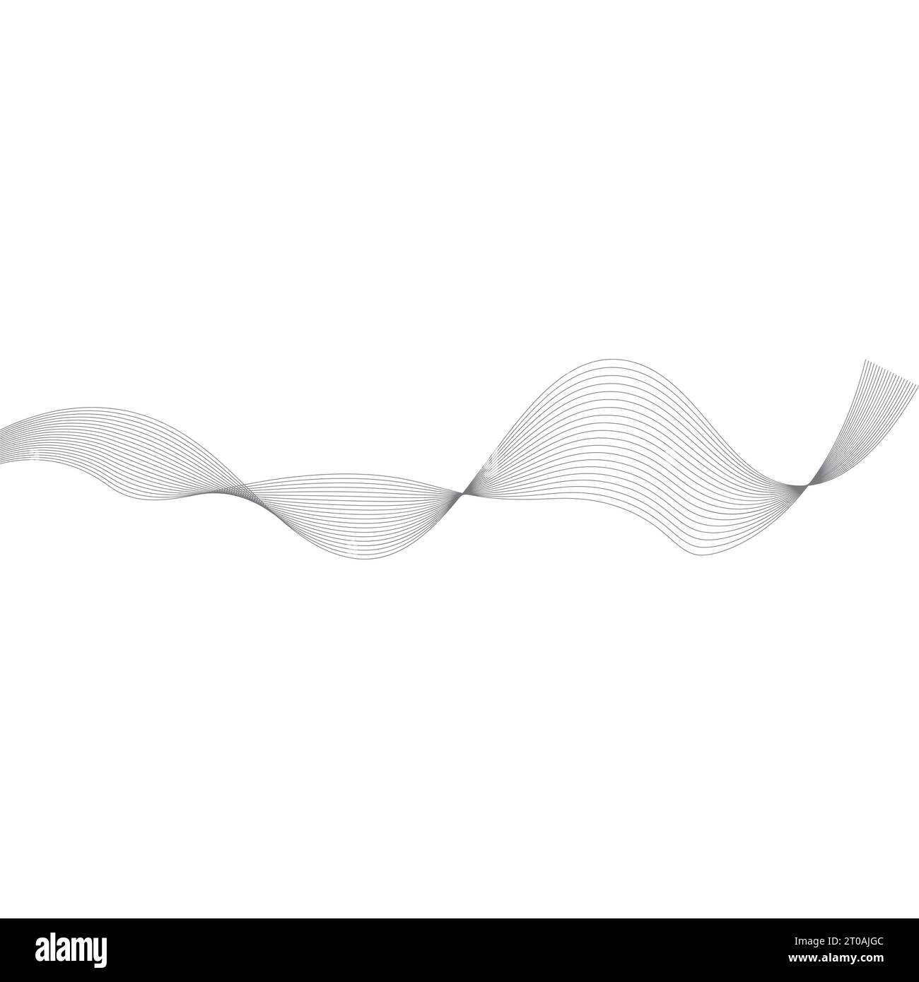 Sound waves line vector illustration design template Stock Photo - Alamy