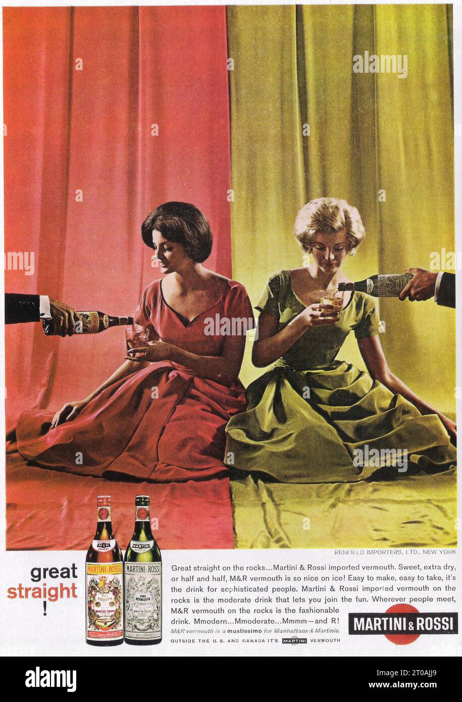 Martini Rossi advert, 1961 Stock Photo - Alamy
