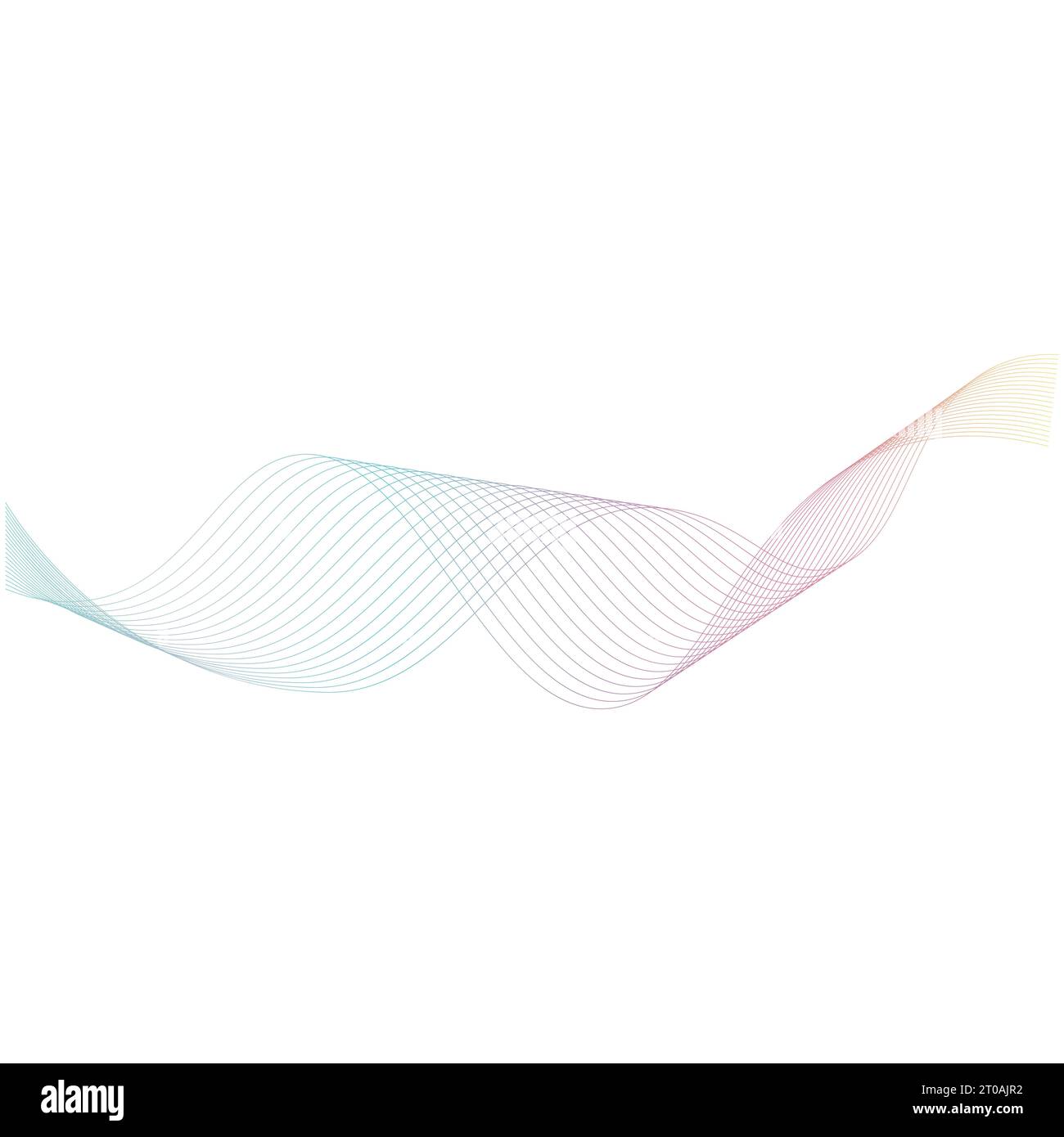 Sound waves line vector illustration design template Stock Photo - Alamy