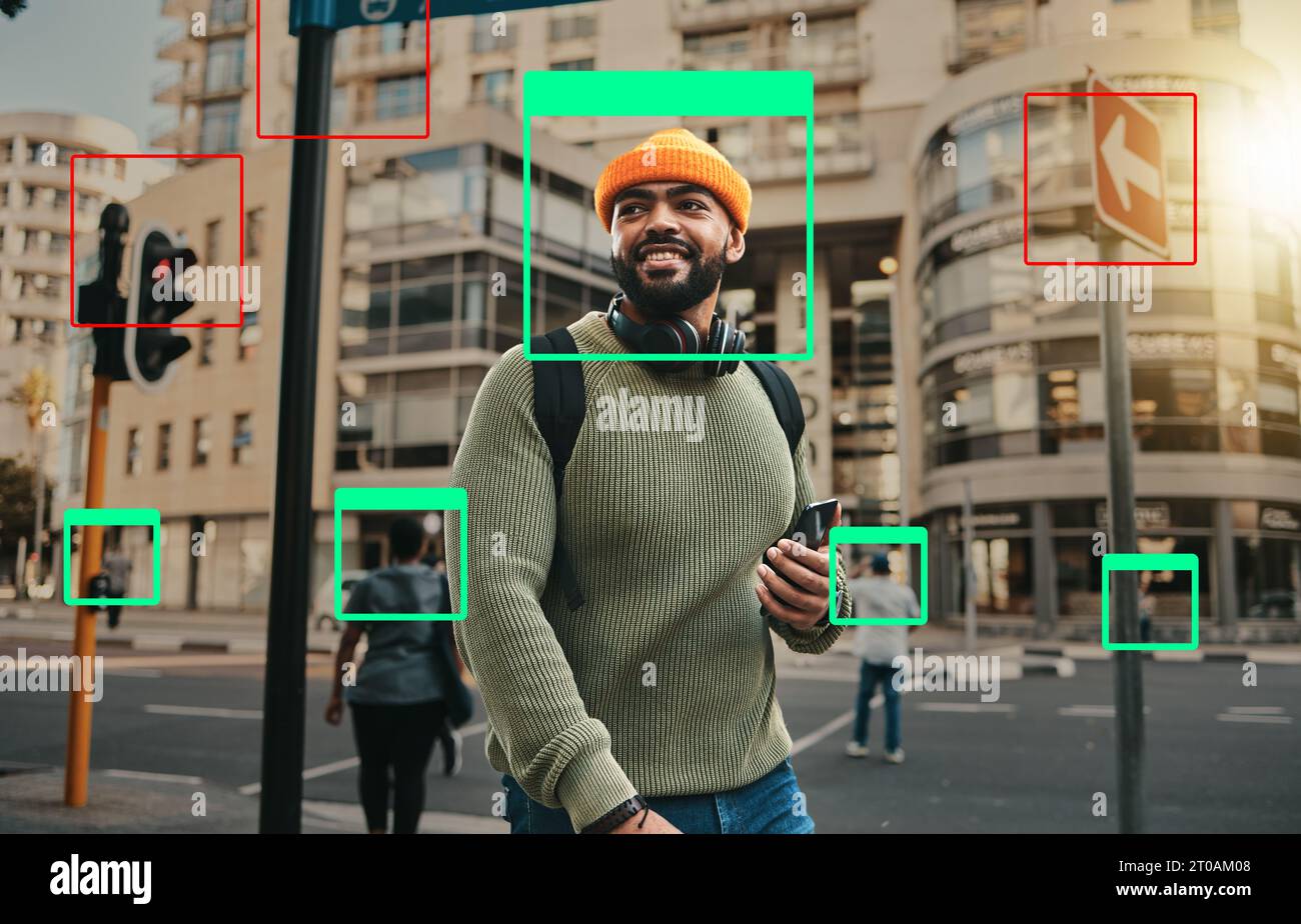 Facial recognition technology crowd hi-res stock photography and images ...