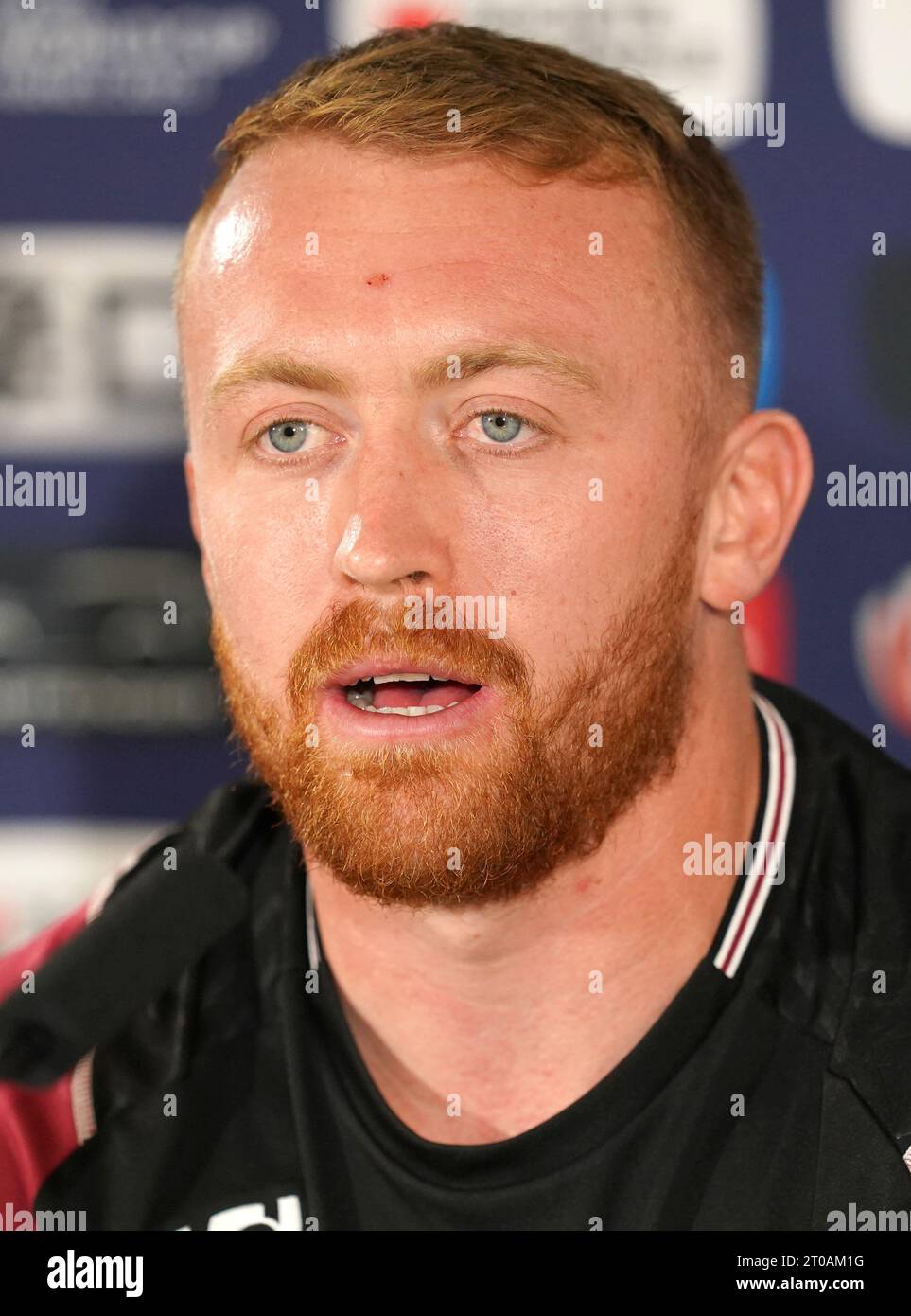 Wales' Tommy Reffell during a team announcement at the Stade de la ...