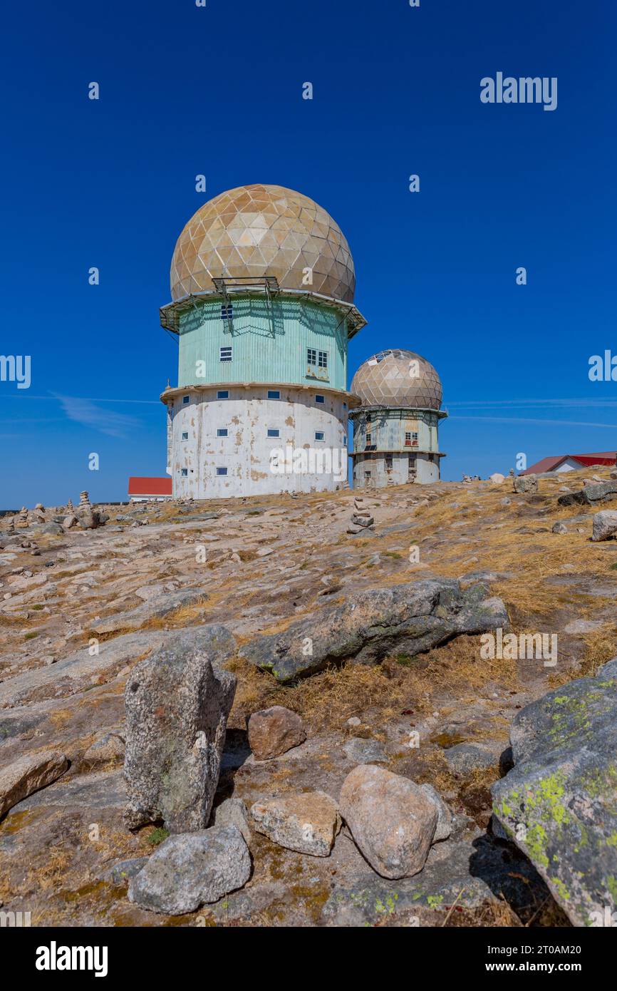 Torre and transmitting towers with golden cupola, the highest point of ...