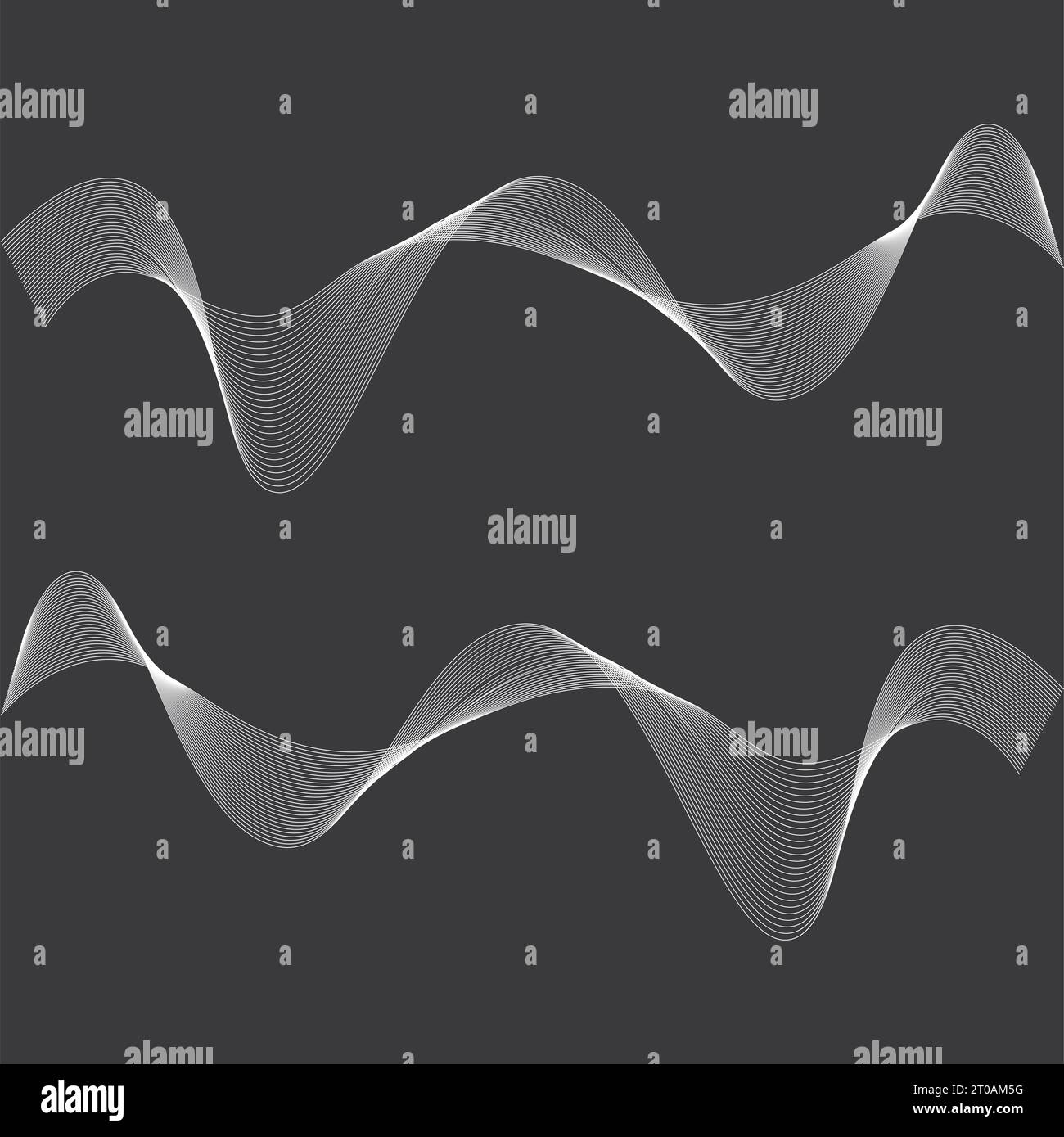 Sound waves line vector illustration design template Stock Photo - Alamy