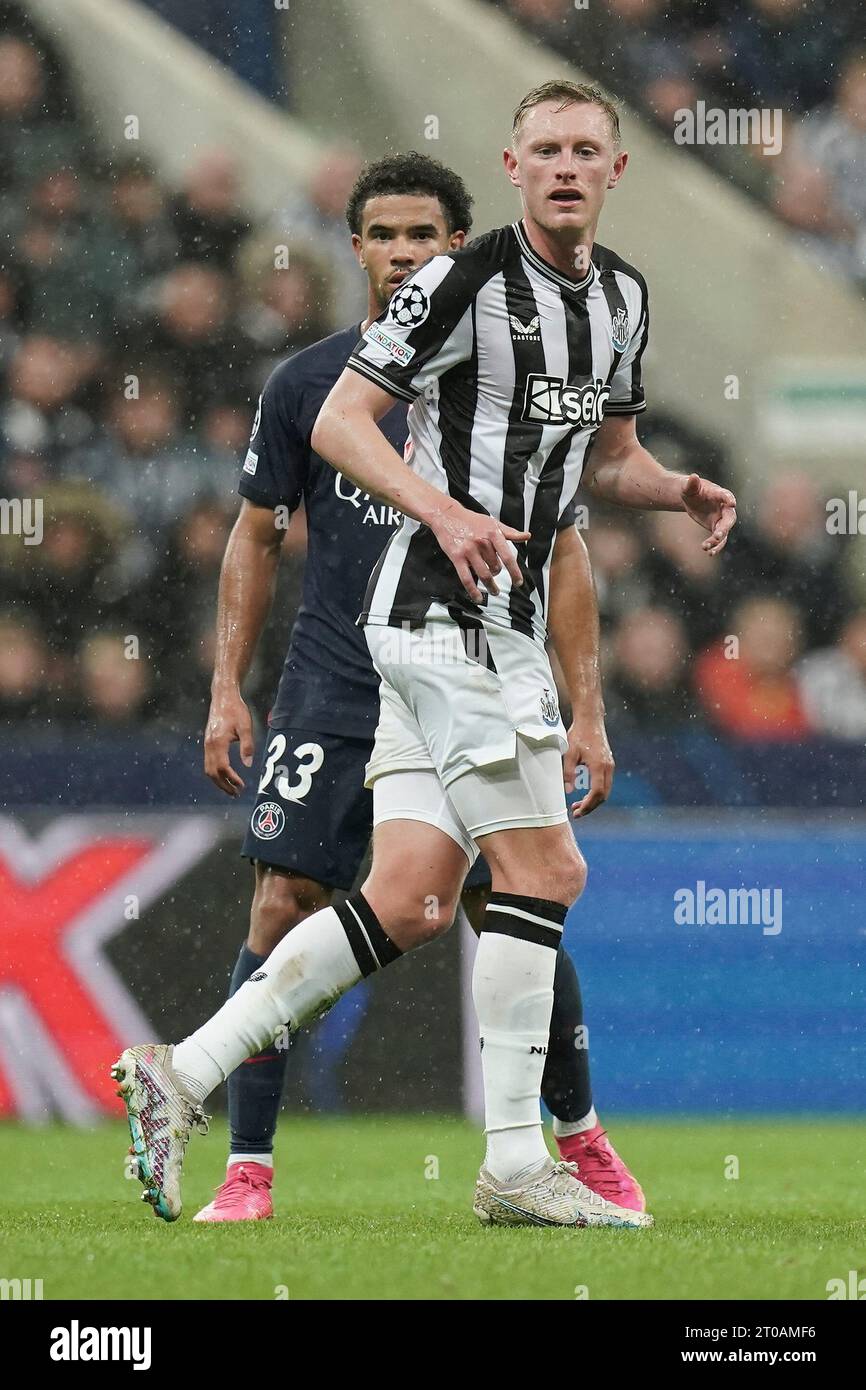 Newcastle, UK. 04th Oct, 2023. Newcastle United midfielder Sean ...