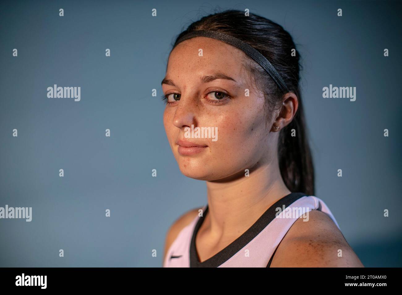 Iowa Hawkeyes guard Taylor McCabe (2) poses for a portrait during the ...