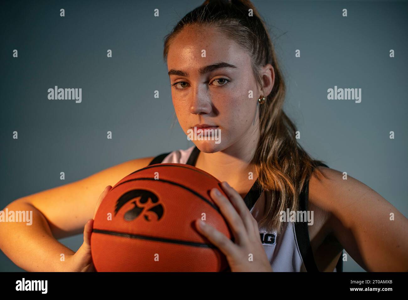 Iowa Hawkeyes forward AJ Ediger (34) poses for a portrait during the ...