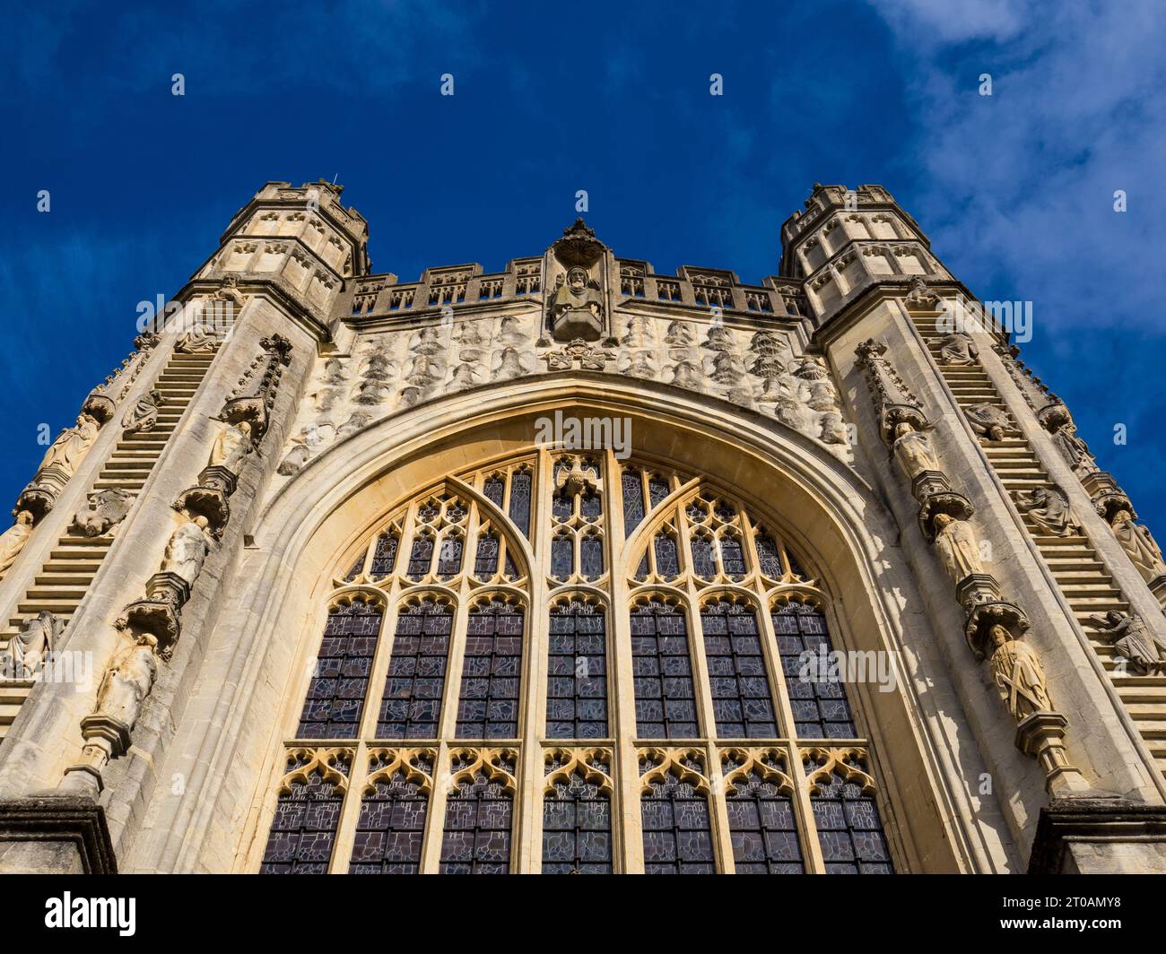 Jacobs Ladder, Bath Abbey, Bath, Somerset, England, UK, GB Stock Photo - Alamy