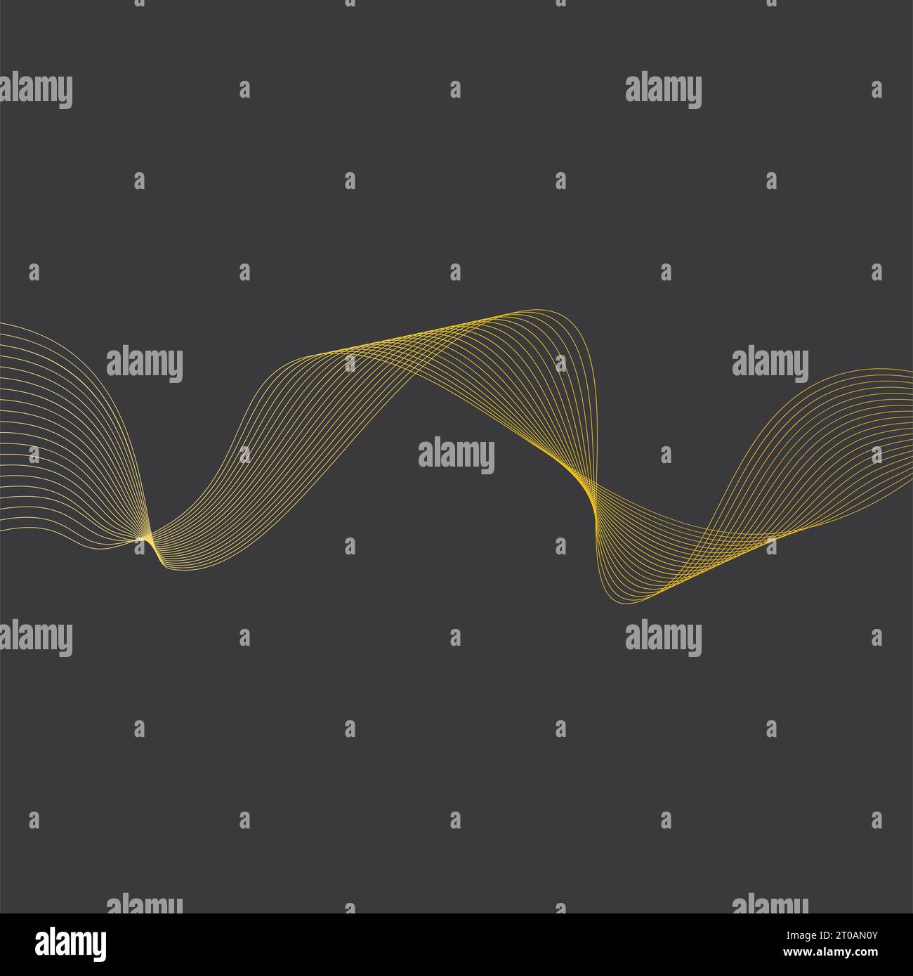 Sound waves line vector illustration design template Stock Photo - Alamy