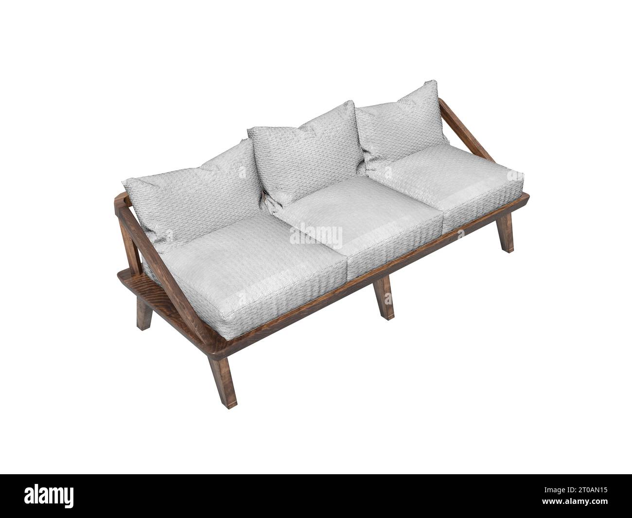3d render outdoor furniture sofa Stock Photo - Alamy