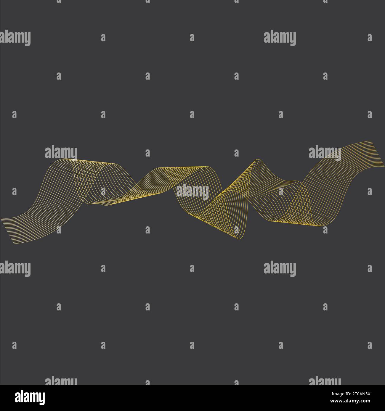 Sound waves line vector illustration design template Stock Photo - Alamy