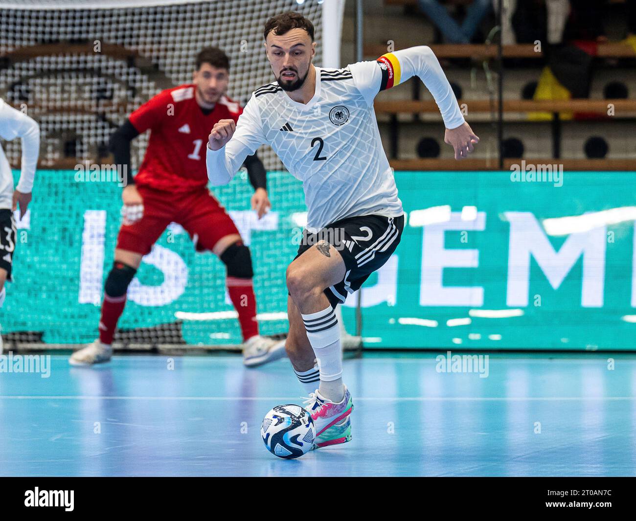 Goeppingen, Deutschland. 05th Oct, 2023. Kapitaen Christopher Wittig ...