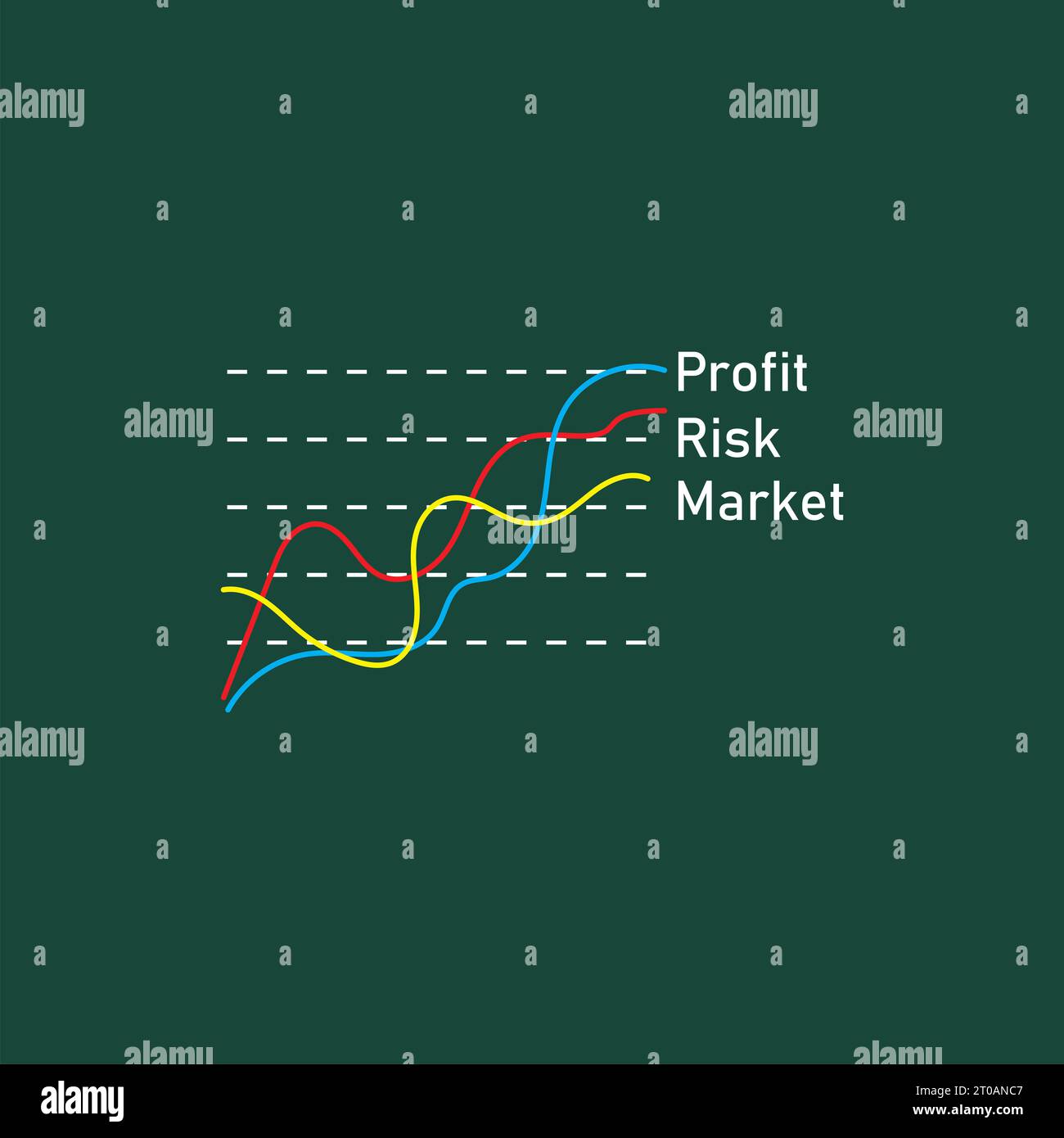quadrant concept diagram logo illustration template Stock Photo - Alamy