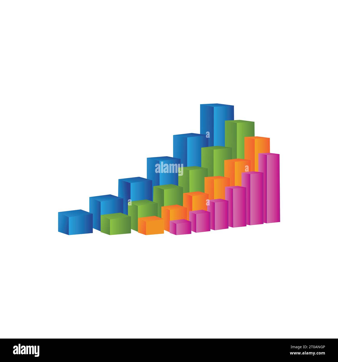 quadrant concept diagram logo illustration template Stock Photo - Alamy