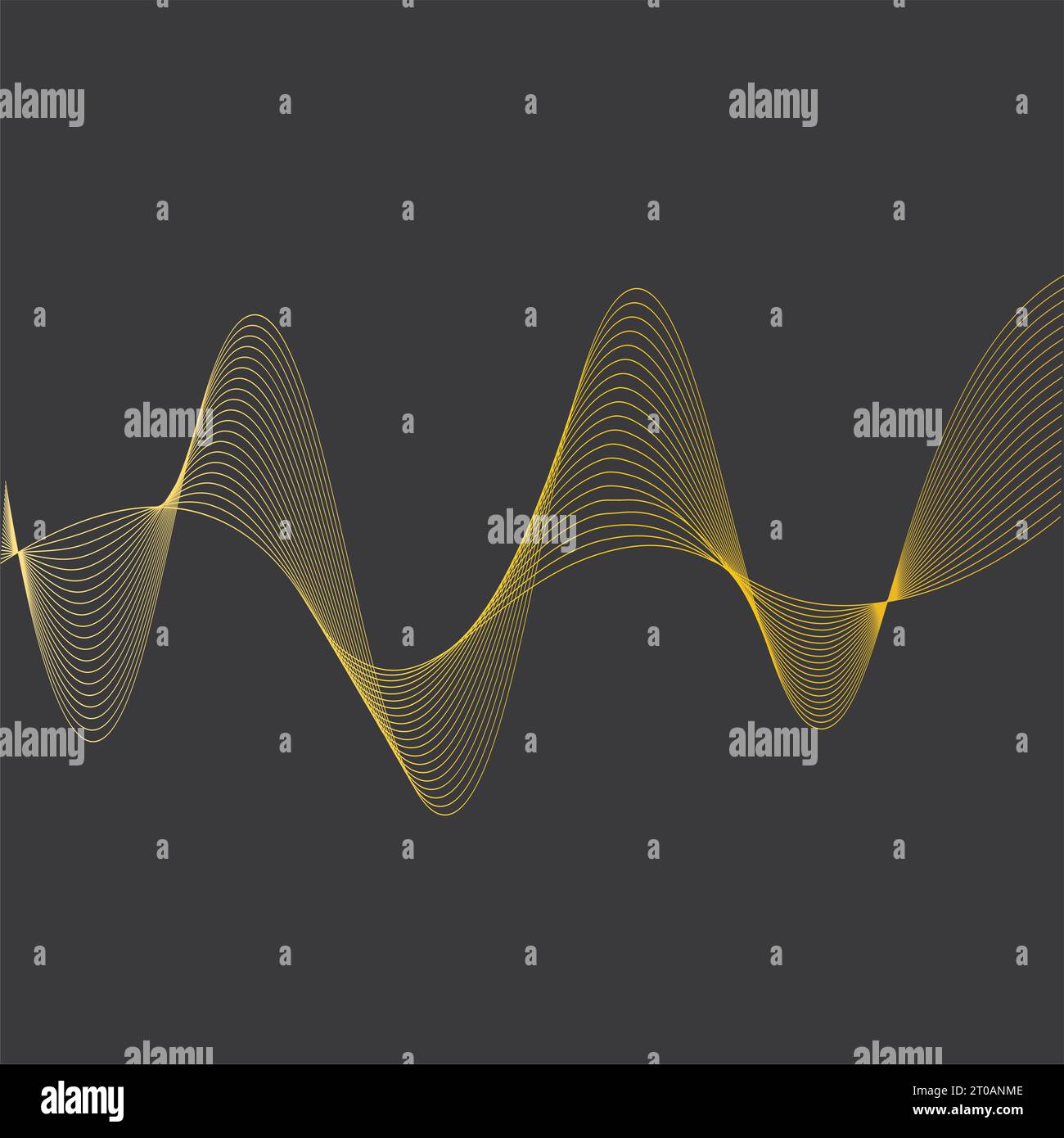 Sound waves line vector illustration design template Stock Photo - Alamy