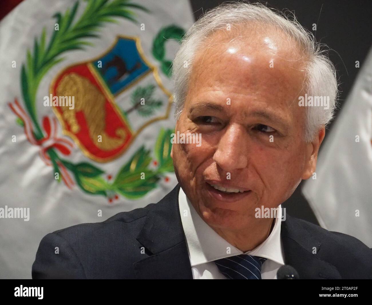 Lima, Peru. 05th Oct, 2023. Aldo Vasquez Rios, Vice President of the ...
