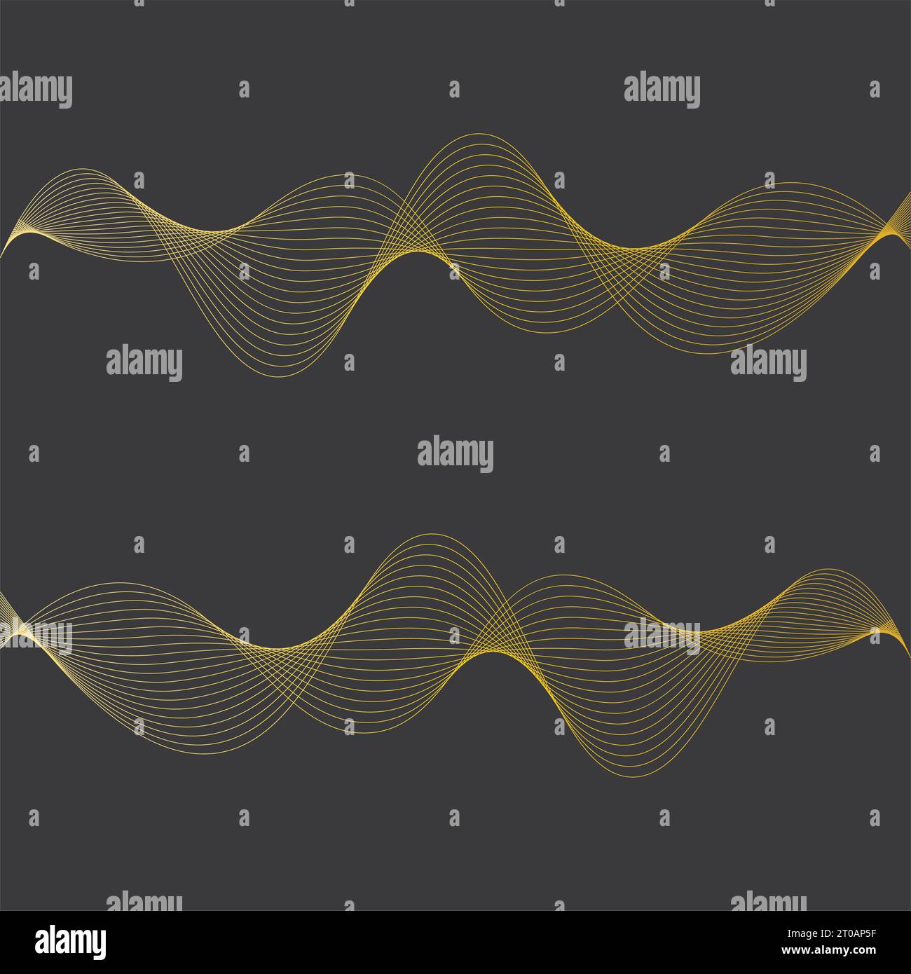 Sound waves line vector illustration design template Stock Photo - Alamy