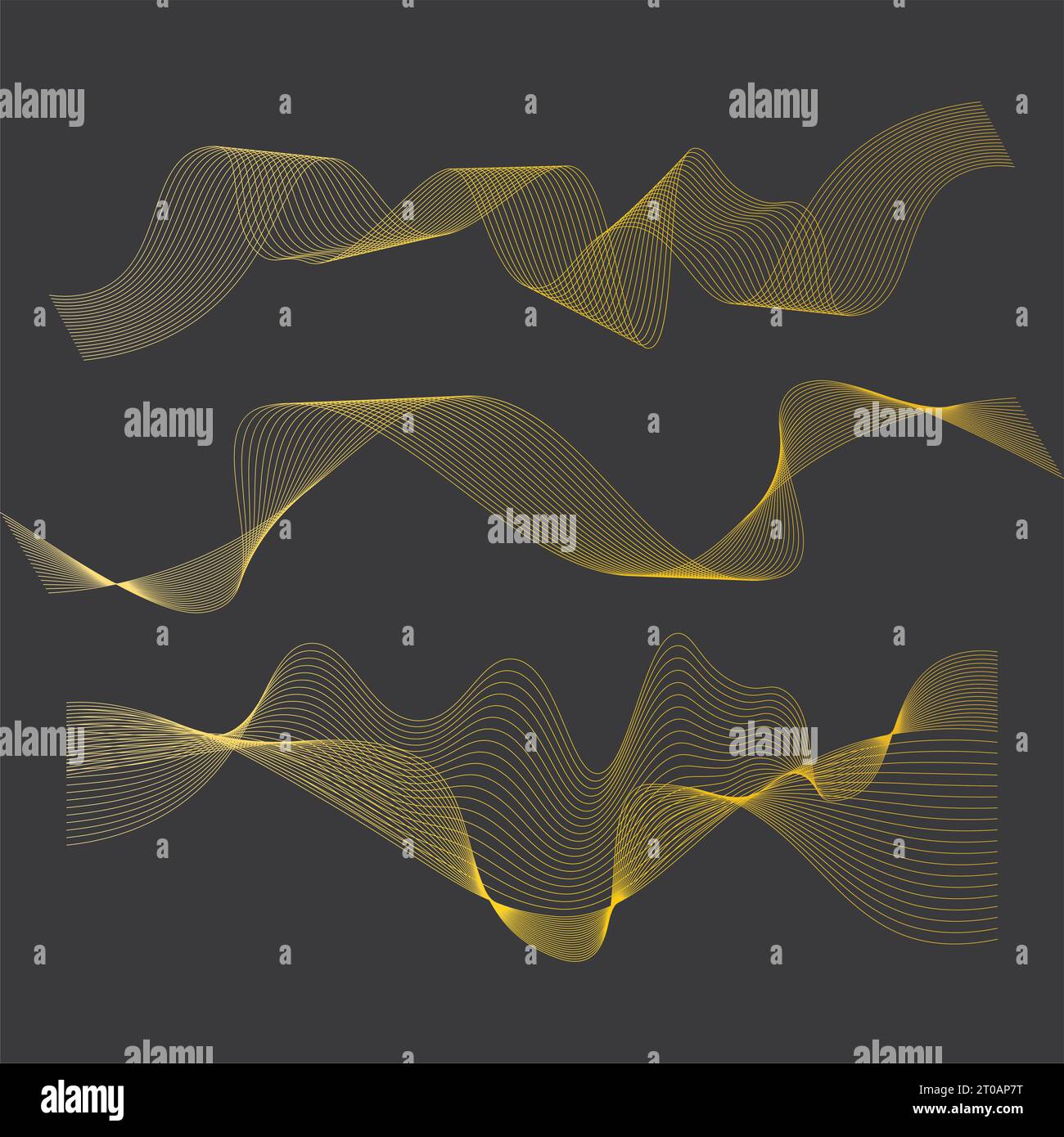 Sound waves line vector illustration design template Stock Photo - Alamy