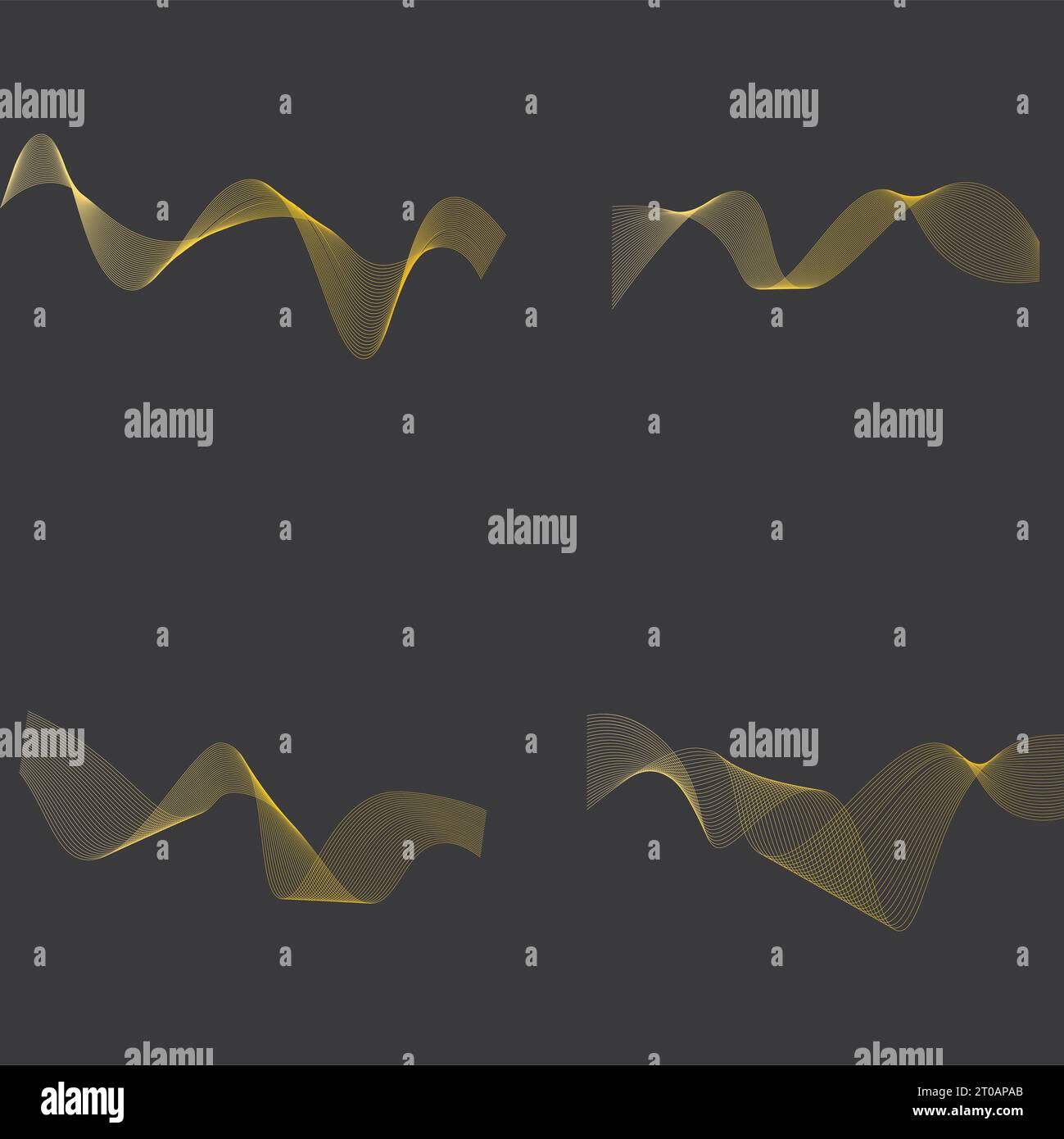 Sound waves line vector illustration design template Stock Photo - Alamy