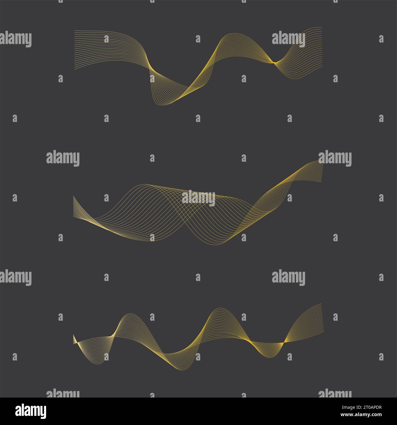 Sound waves line vector illustration design template Stock Photo - Alamy
