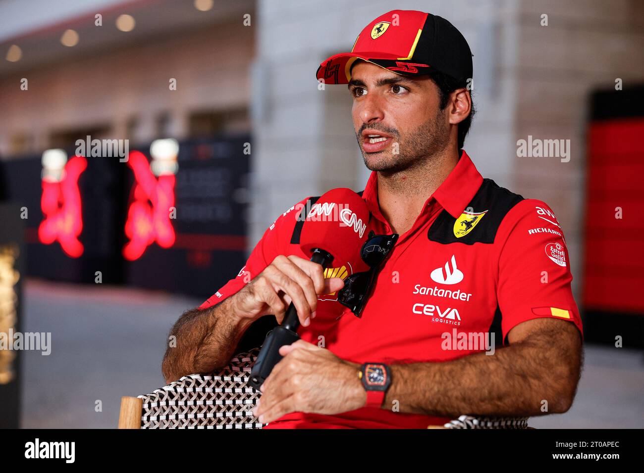 Doha, Qatar. 5th Oct, 2023. #55 Carlos Sainz (ESP, Scuderia Ferrari ...