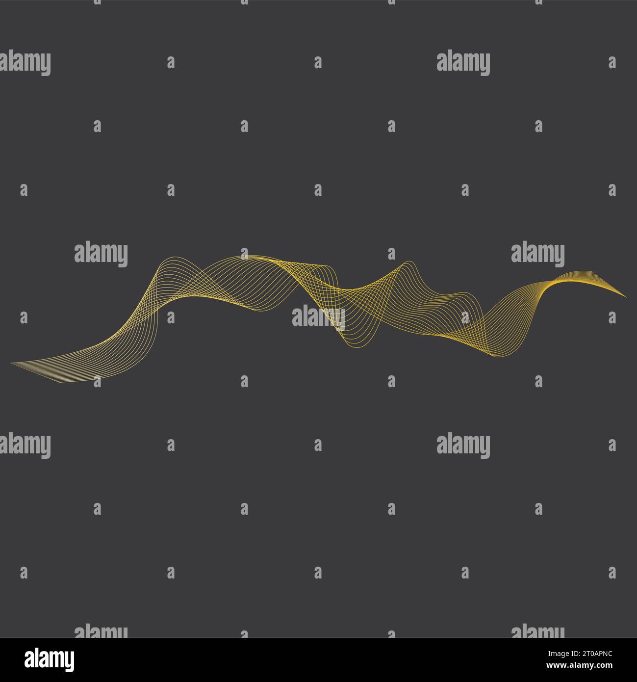 Sound waves line vector illustration design template Stock Photo - Alamy