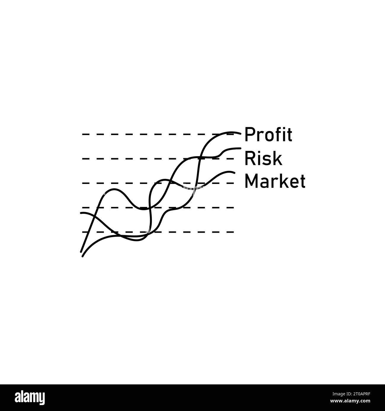 quadrant concept diagram logo illustration template Stock Photo - Alamy