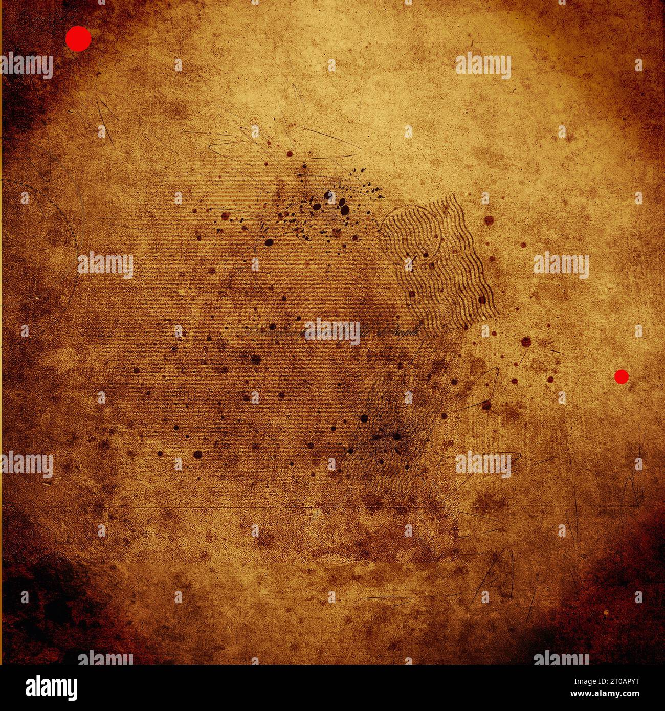 Stained, dirty, and distressed cream white, brown, orange, and tan ...