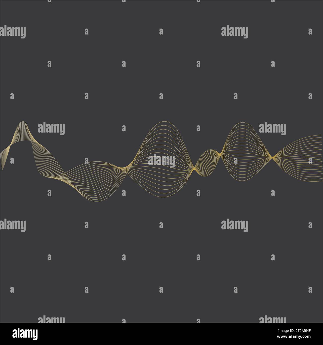 Sound waves line vector illustration design template Stock Photo - Alamy