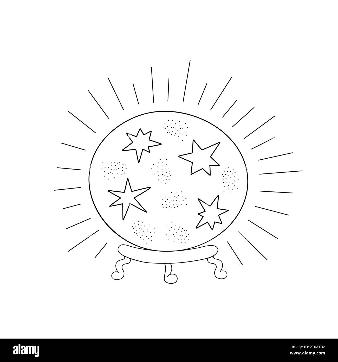 Magic witch globe esoteric fortune teller crystal ball for predicting ...