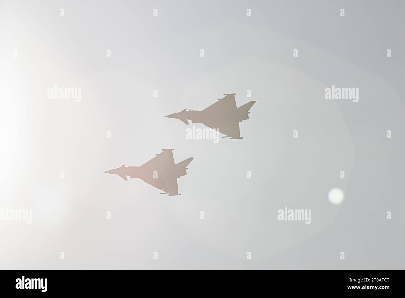 German air force Eurofighter EF-2000 Typhoon fighter jet taking off ...