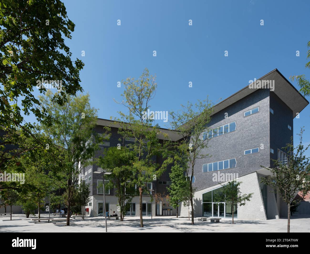 The Politecnico di Milano, Trifoglio and Nave Building under a bright ...