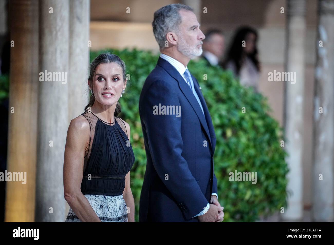Granada, Spain. 05th Oct, 2023. The King of Spain Felipe VI and his ...
