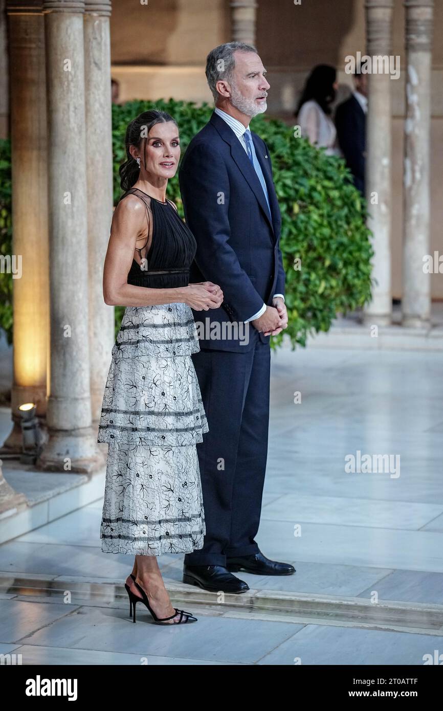 Granada, Spain. 05th Oct, 2023. The King of Spain Felipe VI and his ...