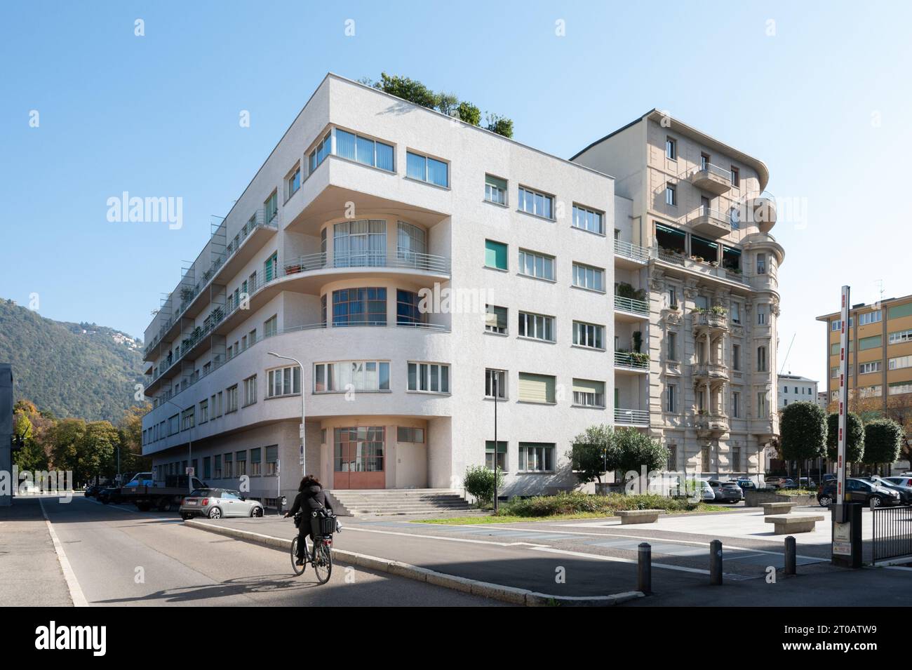 The historic Novocomum building designed by Giuseppe Terragni in Como ...