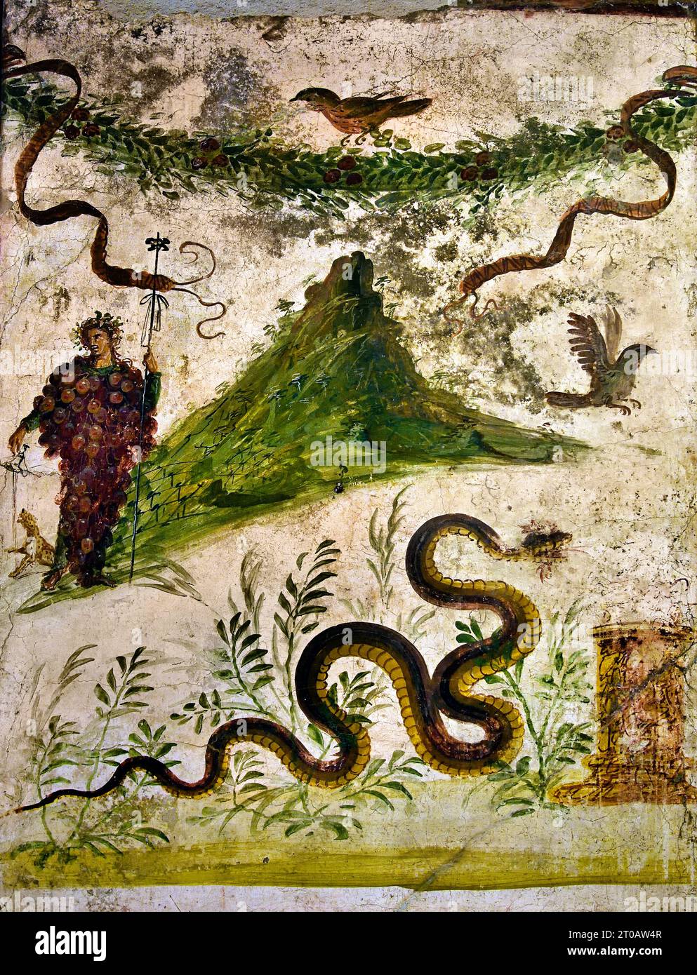 Earliest known representation of vesuvius hi-res stock photography and ...