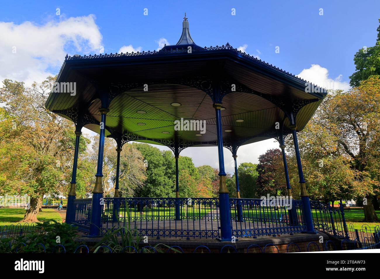 The Victorian bandstand, at Victoria Park, Cardiff. Taken October 2023 ...