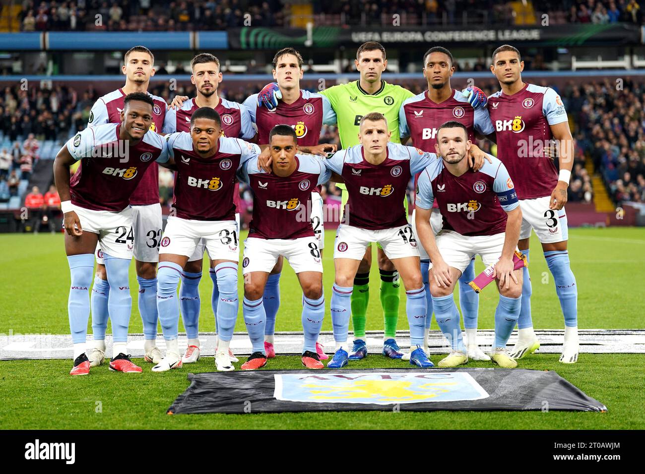 (left to right, back to front) Aston Villa's Leander Dendoncker ...