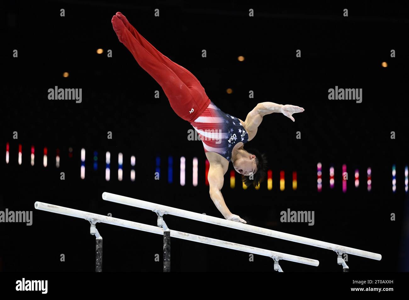 Antwerp, Belgium. 05th Oct, 2023. US Asher Hong pictured in action at ...