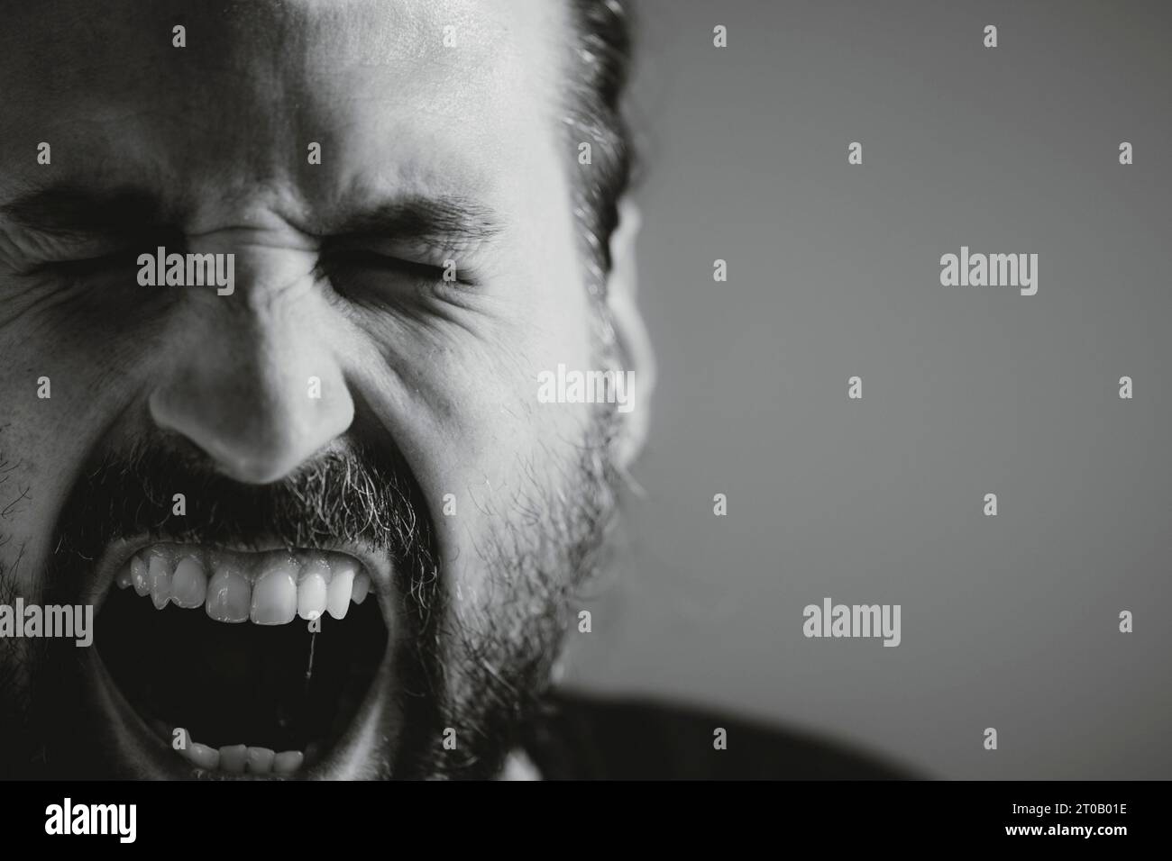 Self-portrait of a man struggling with loneliness, stress, and ...