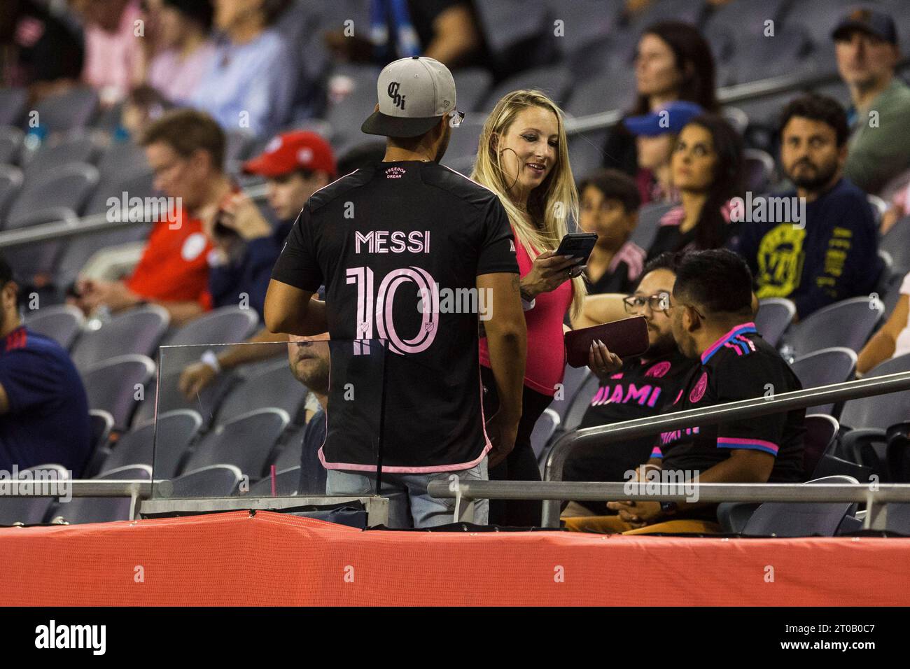 Chicago, Illinois, USA. 04th Oct, 2023. A fan with Inter Miami FC ...