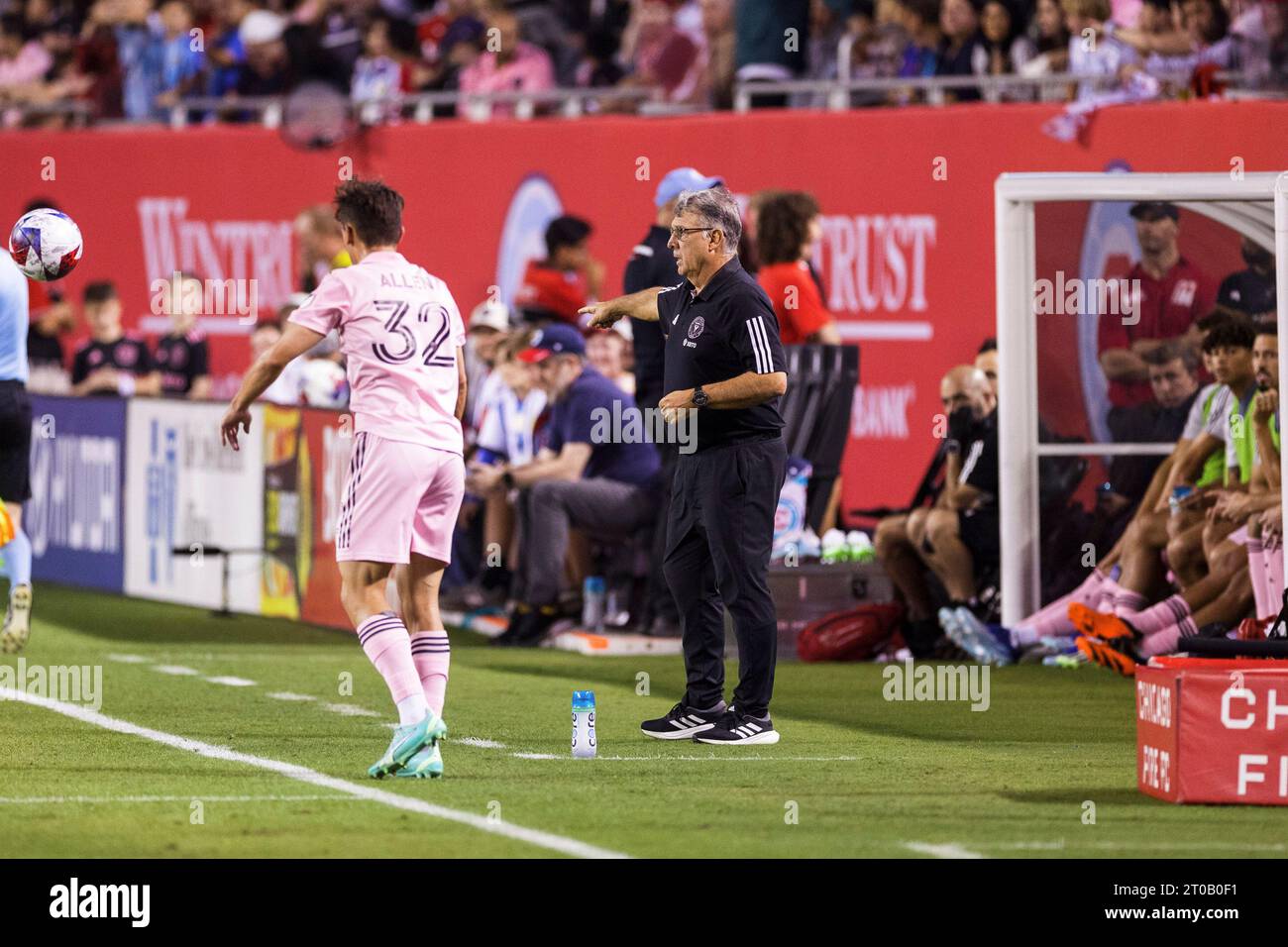 Chicago, Illinois, USA. 04th Oct, 2023. Inter Miami FC manager Gerardo ...