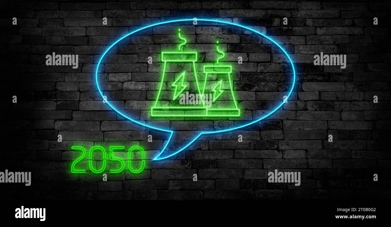 ESG icon concept Neon Sign on black background for environmental ...