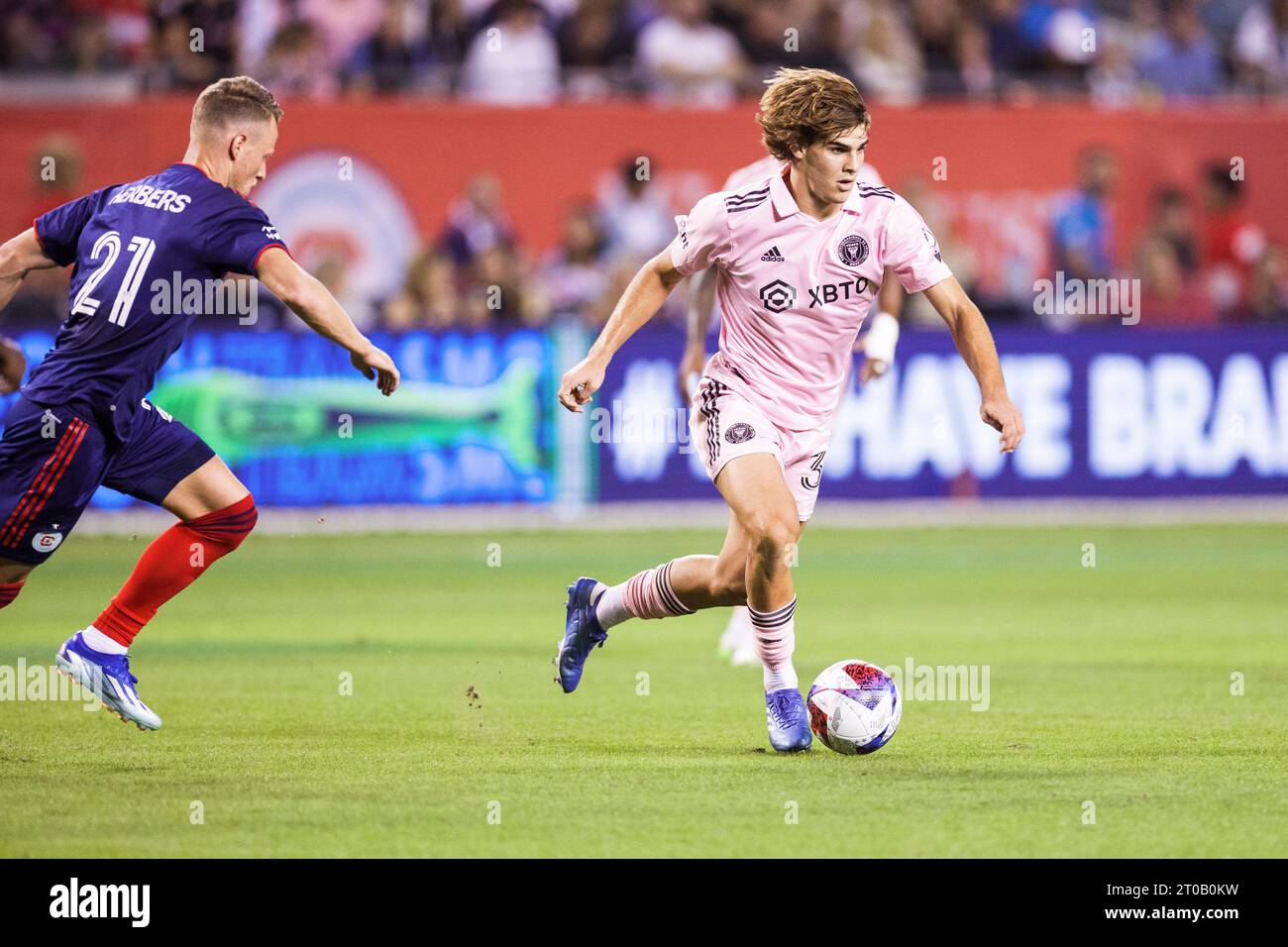 Chicago, Illinois, USA. 04th Oct, 2023. Inter Miami FC midfielder ...