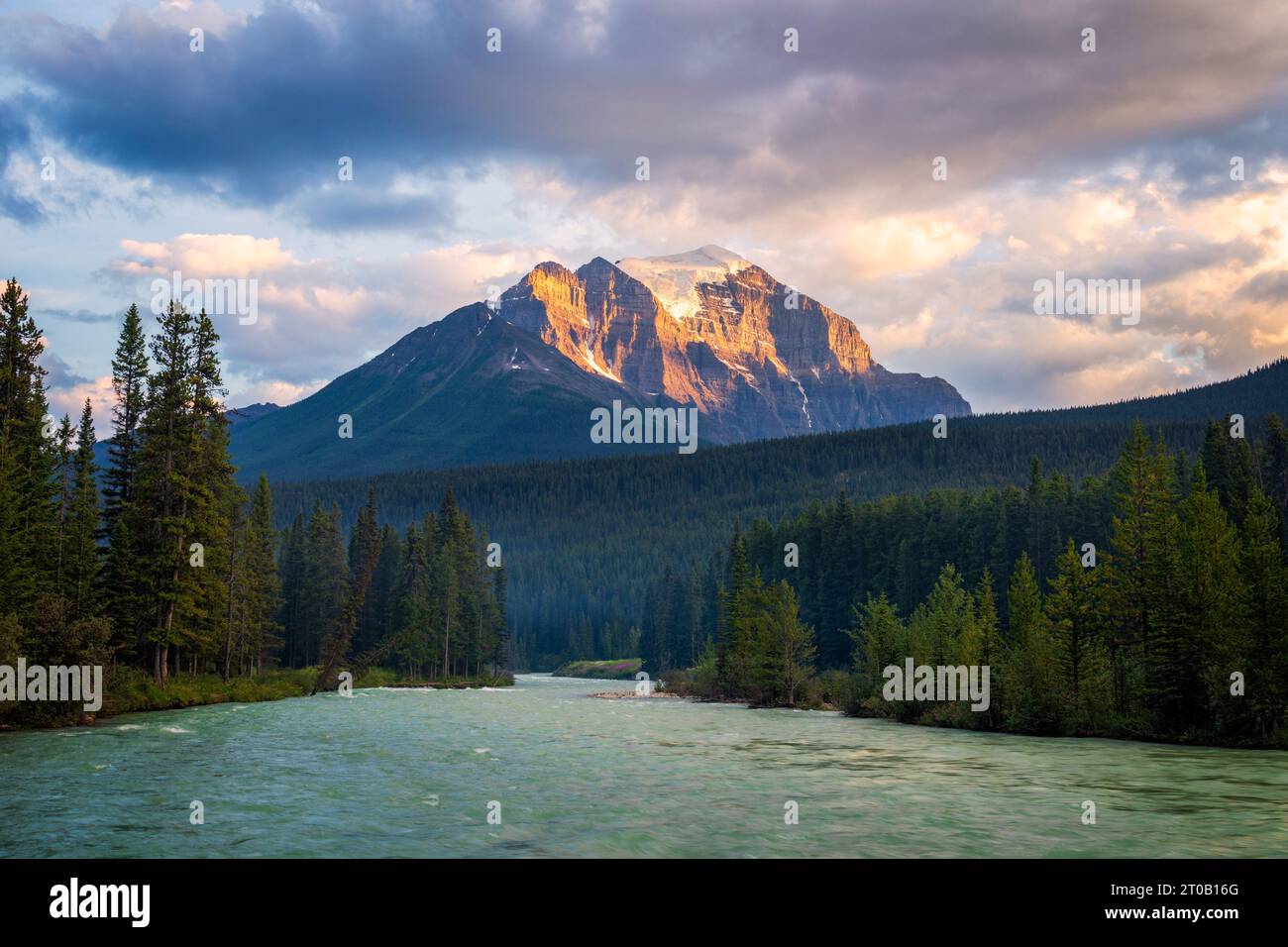 Mount Temple in Banff National Park, Alberta, Canada Stock Photo - Alamy