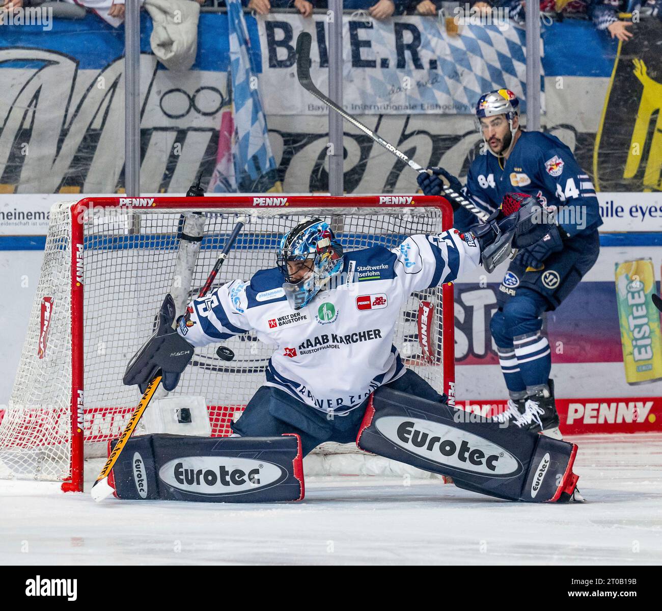 Muenchen, Deutschland. 05th Oct, 2023. Kevin Reich (Torwart, Iserlohn ...