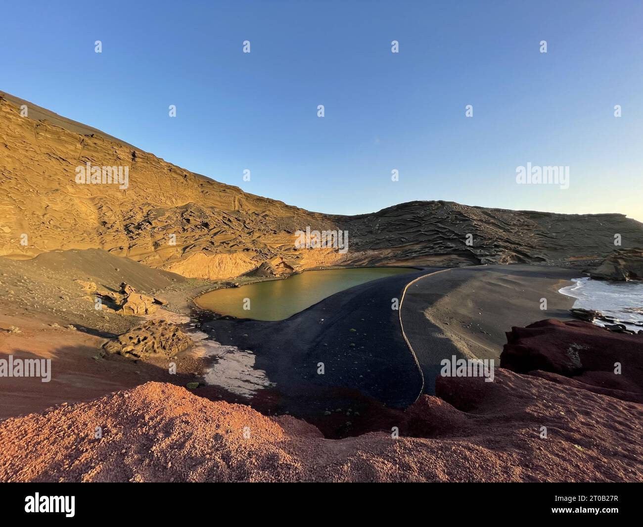 An aerial view of an unpopulated hilltop overlooking a vast expanse of ...