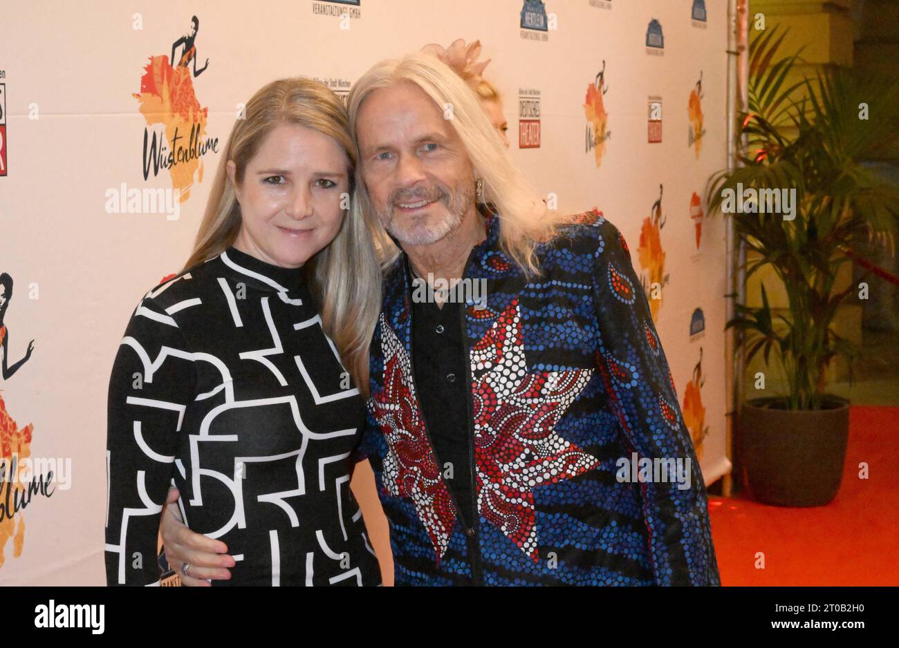 Munich, Germany. 05th Oct, 2023. Singer Dan Lucas stands with Nadine ...