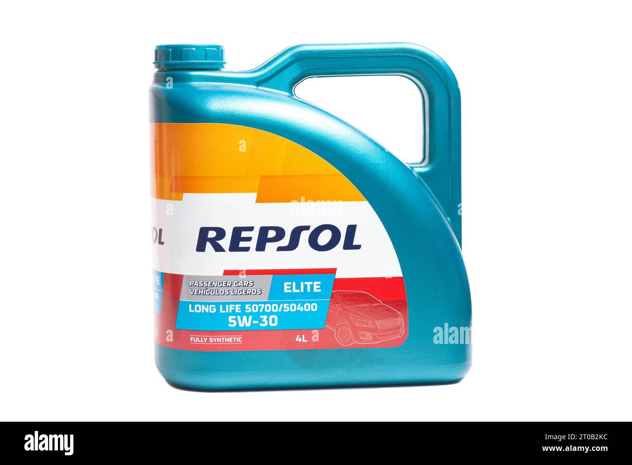 Moscow, Russia, October 02, 2023: Repsol 5W-30 Synthetic Engine Oil ...