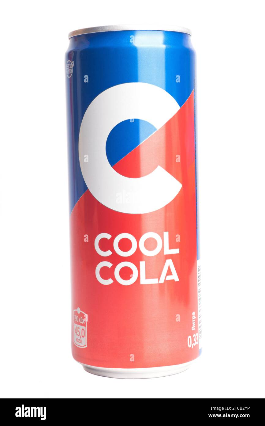 Moscow, Russia, October 02, 2023 Cool Cola carbonated drink Stock Photo ...